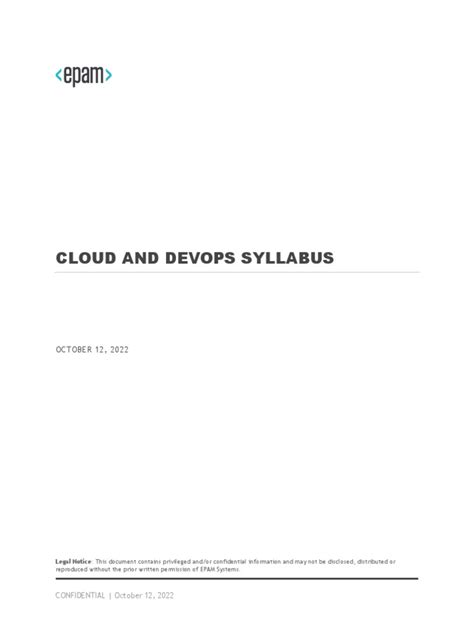 Cloud And Devops Syllabus Download Free Pdf Cloud Computing