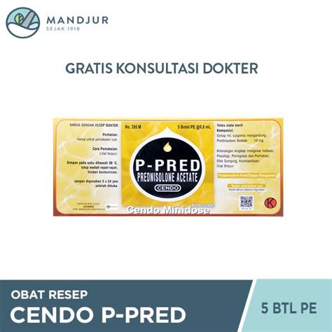 Jual Cendo P Pred Minidose 06 Ml Di Seller Apotek Mandjur Official