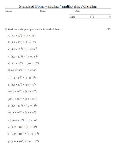 99 Standard Form Examples To Download