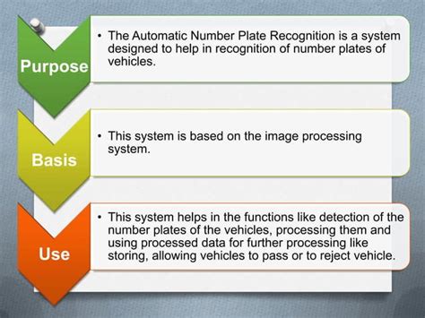 Automatic Number Plate Recognition Anpr Pptx Cameras And