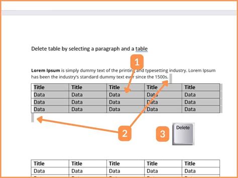How To Delete A Table In MS Word Ways GeekPossible