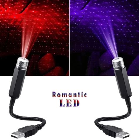 led 스포트라이트 갤럭시 라이트 프로젝터 램프 로맨틱 별이 빛나는 하늘 야간 조명 자동차 지붕 홈 룸 천장 인테리어 장식
