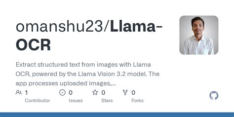 Github Omanshu23llama Ocr Extract Structured Text From Images With