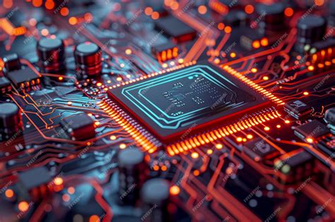 Premium Photo 3d Rendered Illustration Microchip Architecture Such As