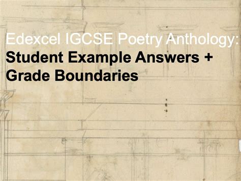 The Complete Edexcel Igcse 2025 26 Poetry Teaching Bundle Teaching Resources