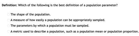 Solved Definition Which Of The Following Is The Best