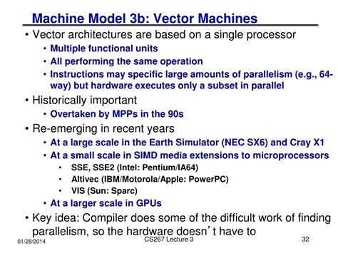 Ppt Cs 267 Introduction To Parallel Machines And Programming Models Lecture 3 Powerpoint