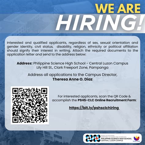 📣📣 Philippine Science High School Central Luzon Campus Facebook