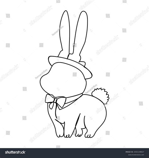 Bunny Rabbit Continuous Line Art Drawing Stock Vector Royalty Free 2531139017 Shutterstock