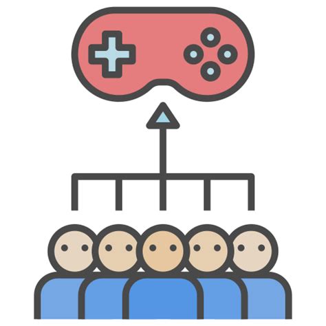 Multiplayer Generic Outline Color Icon
