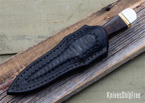 Alan Warren Custom Knives 2511 Mini Boot Knife Ironwood Burl W