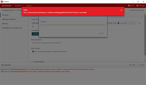 Uniflash 620烧录bin文件问题 蓝牙论坛 Bluetooth E2e™ 设计支持