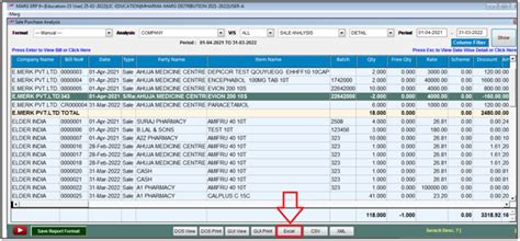 How To View Company Wise Sale Analysis Report In Marg Software