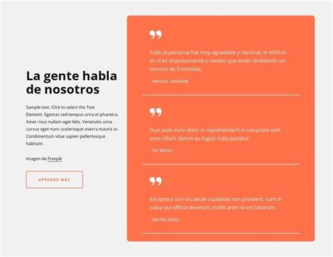 Testimonios En Celda De La Grilla Maqueta De Sitio Web