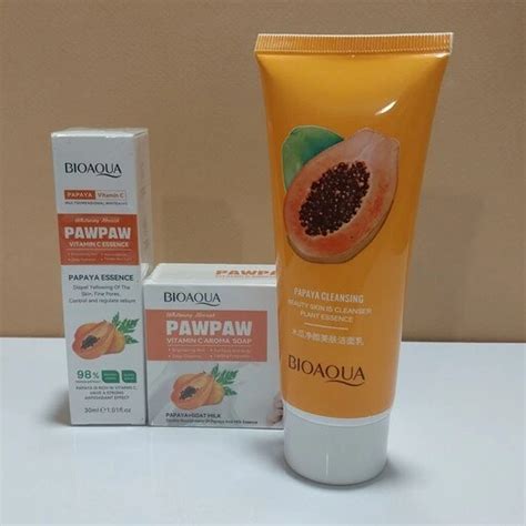 خرید و قیمت پک روتین پوستی سفید کننده محصولات پاپایا و ویتامین سی