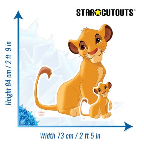 Figurine En Carton Simba Le Roi Lion Hauteur 84 Cm