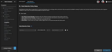 Data Retention Policies Weavix™ Help Center