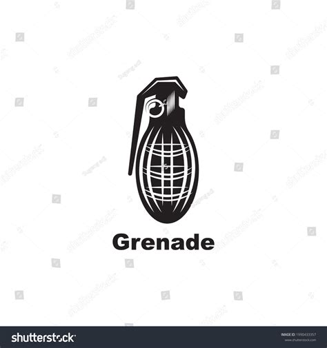 Grenades Logo Design Vector Grenade Symbol Stock Vector Royalty Free