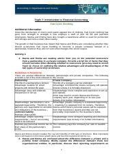 Topic 7 Class Activities Solution 1 Docx RMIT Classification Trusted Accounting In