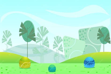 Premium Vector Abstract Nature Illustration Vector Game Background