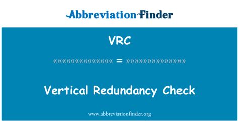 Vrc Significa Verificación De Redundancia Vertical Vertical