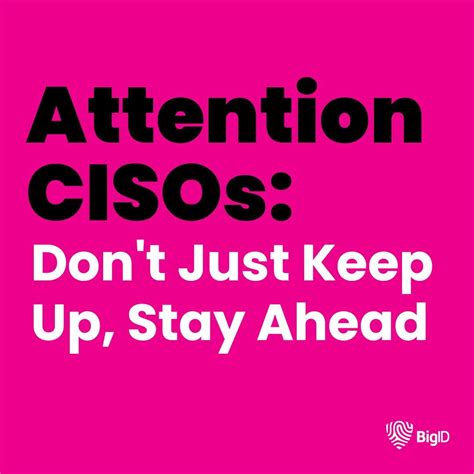 How Bigid Can Boost Your Security With Cisos Guide Bigid Posted On