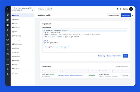 Ploi Server Management Tool Made With Vue Js