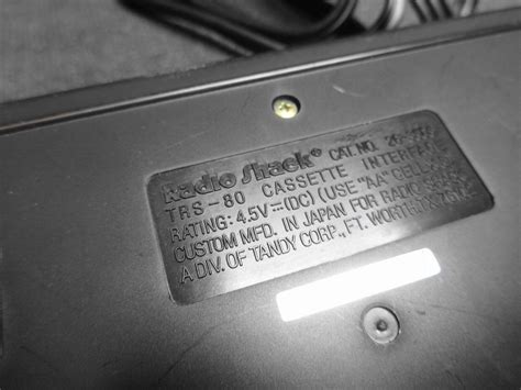 Trs 80 Pc 1 Pocket Computer Cassette Interface Ineedths