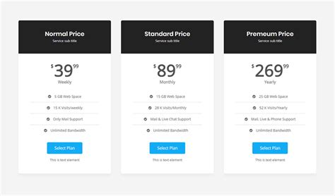 How To Create A Stylish Pricing Table With A Sticky Header Envato Tuts
