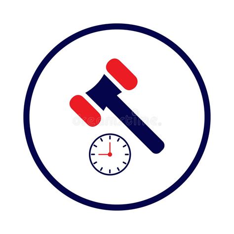 Hammer Judge Time Hammer Judge Icon Stock Vector Illustration Of Hammer Judgement 330193084