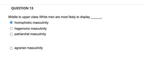 Middle To Upper Class White Men Are Most Likely To