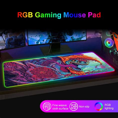 Taluosi Led Rgb Backlight Map Snow Lion Light Pattern Desktop Gaming