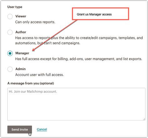 How To Add JUCRA As A User To Your Mailchimp Account Knowledgebase