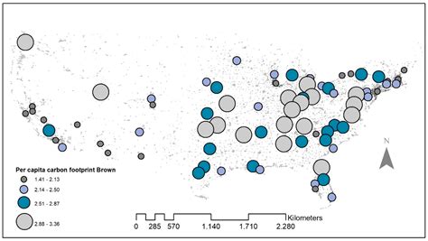 The Impact Of Urban Form And Spatial Structure On Per Capita Carbon Footprint In U S Larger