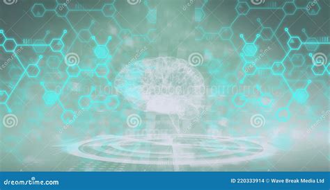 Composition Of Human Bust Formed With Binary Coding Exploding On Blue