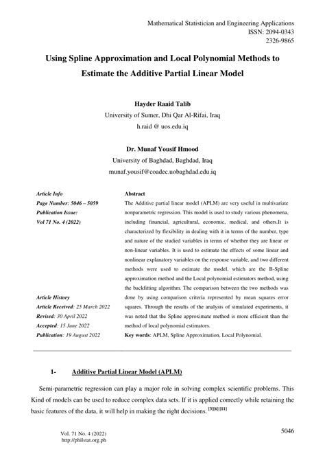 Pdf Using Spline Approximation And Local Polynomial Methods To