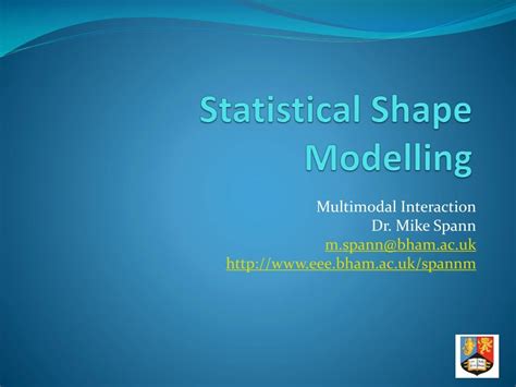 ppt statistical shape modelling powerpoint presentation free