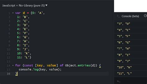 Iterate Through Dictionaryobject More Than 10 Keys Deep In Customjs