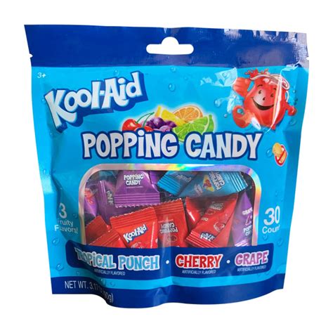 Kool Aid Popping Candy Individual Packets Of Tropical Punch Cherry