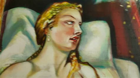 Danae And The Shower Of Gold By Pallominy After Titian Oil On Wood