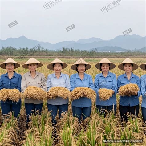 Ai创作图稻谷丰收姐弟情深 水稻丰收后 中秋稻谷香 科技兴粮人才兴粮 水稻谷丰收 稻香话丰年 杂交水稻研发基地 丰收笑脸 劳动的丰收 收获金色的喜悦 五谷丰登丰收情景 一群农妇 幸福报稻 小