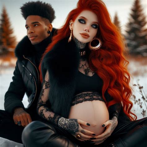 Redhead Goth Girl Pregnant Loose Hair By Agony Angel On Deviantart