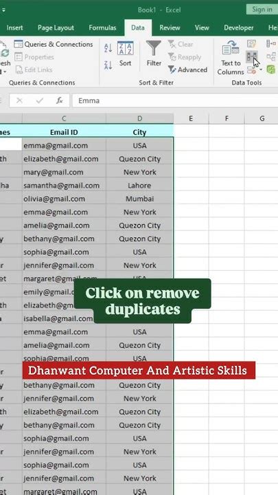 Remove Duplicate Values In Microsoft Excel Excel Exceltips Words