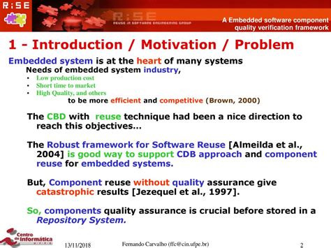 A Embedded Software Component Quality Verification Framework Ppt Download
