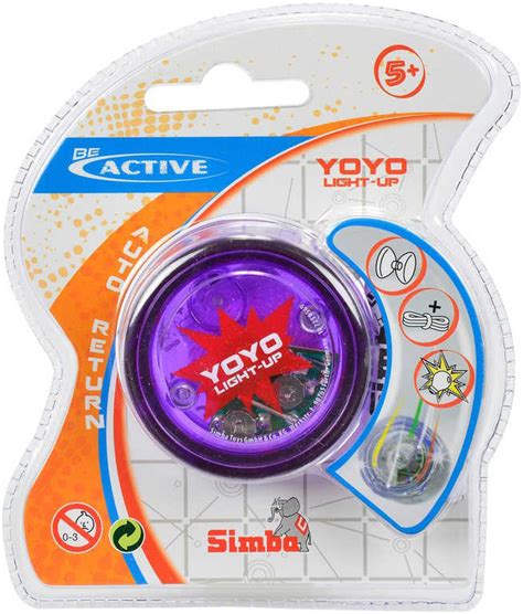 Simba Jo Jo Dětské Plastové Yoyo Světelný Efekt Průhledné 3 Barvy Na