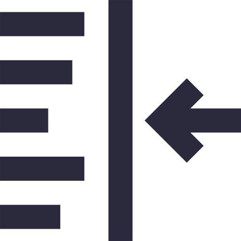 Align Right Alignment Sorting Text Text Lines Icon Download On