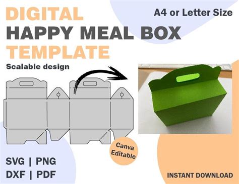 Mcdonalds Happy Meal Box Template Woman Creates Mumdonalds Happy