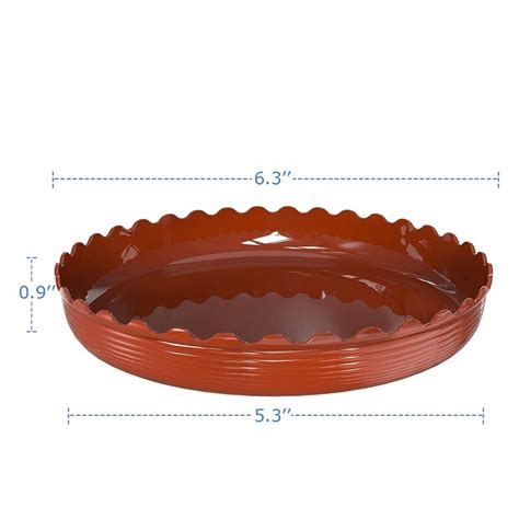 Чинийка за растения 6 инча 6 опаковки издръжливи пластмасови тави за растения тава за улов на