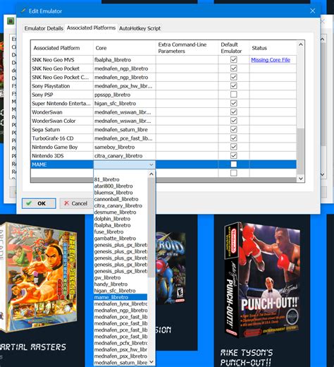 libretro path is not set error when launching mame files
