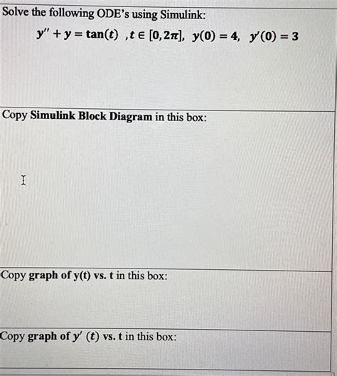 Solved Solve the following ODE's using | Chegg.com